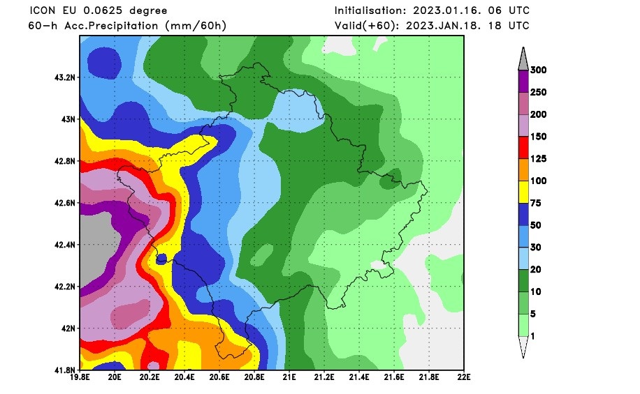 Instituti Hidrometeorologjik paralajmëron vërshime në Dukagjin ... Instituti Hidrometeorologjik paralajmëron vërshime në Dukagjin ...